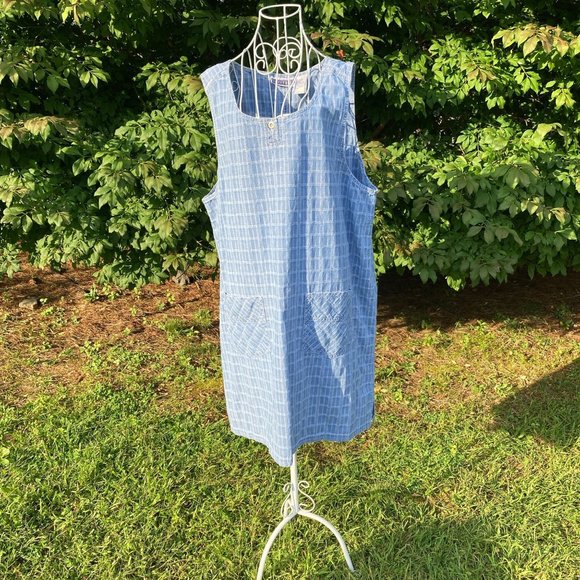 Vintage | Dresses | Vintage 9s Cottage Core Jumper Dress Cotton 990s ...